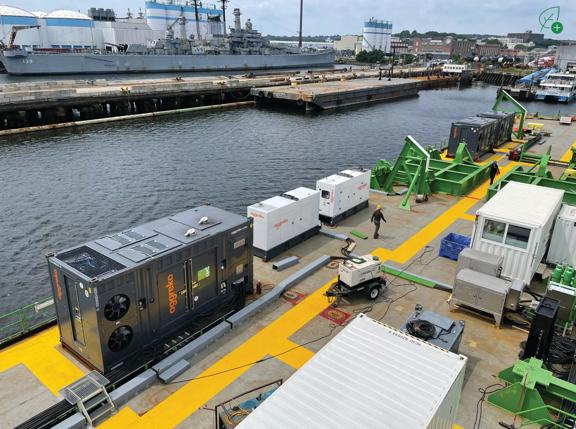 Powering Barge Hydraulics at Offshore Wind Farms | Aggreko CA