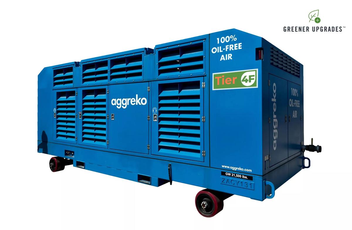 1600 cfm Diesel Oil-Free Air Compressor Rentals | Aggreko US