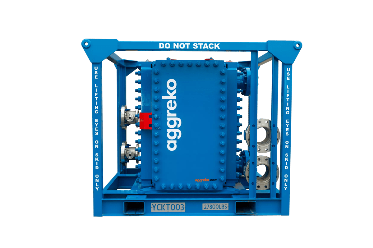 1500 sqft Hastelloy-C Cross-Flow Heat Exchanger | Aggreko US