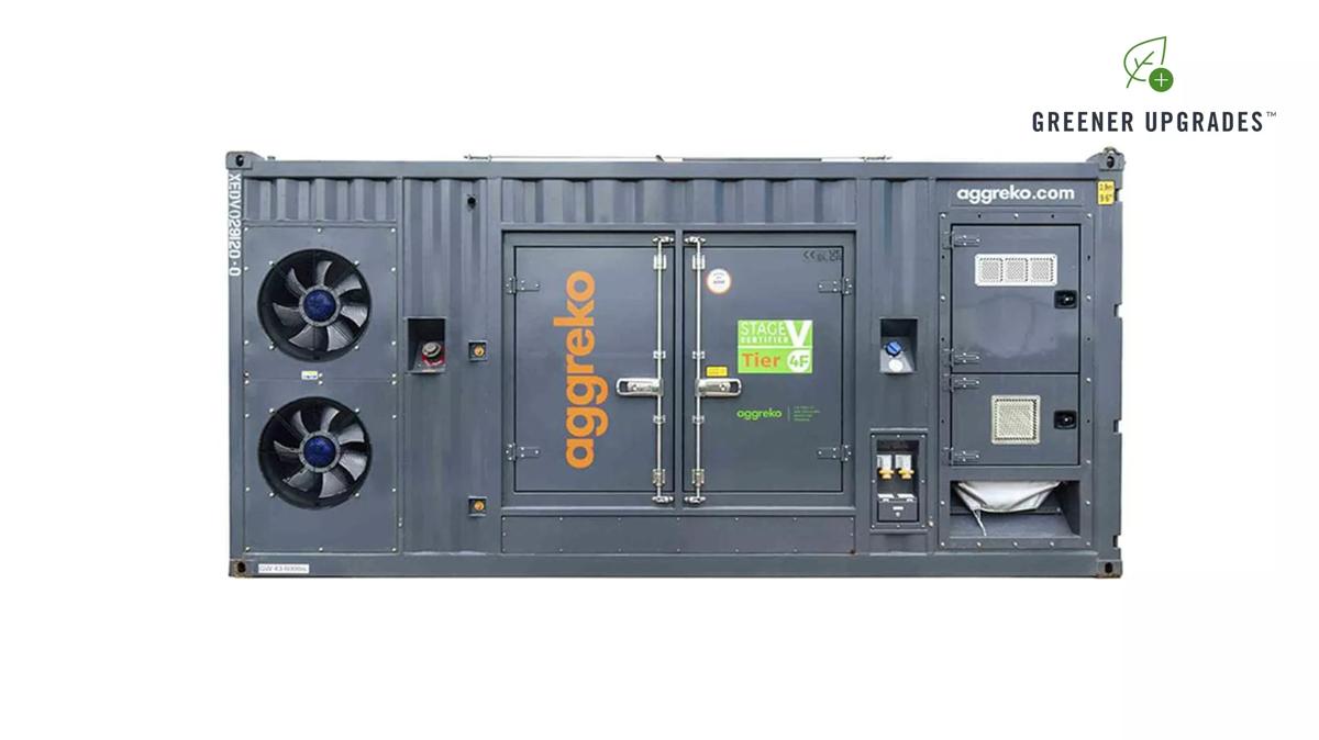 1200 kW Tier 4F Low-Emission Generator Rental | Aggreko US