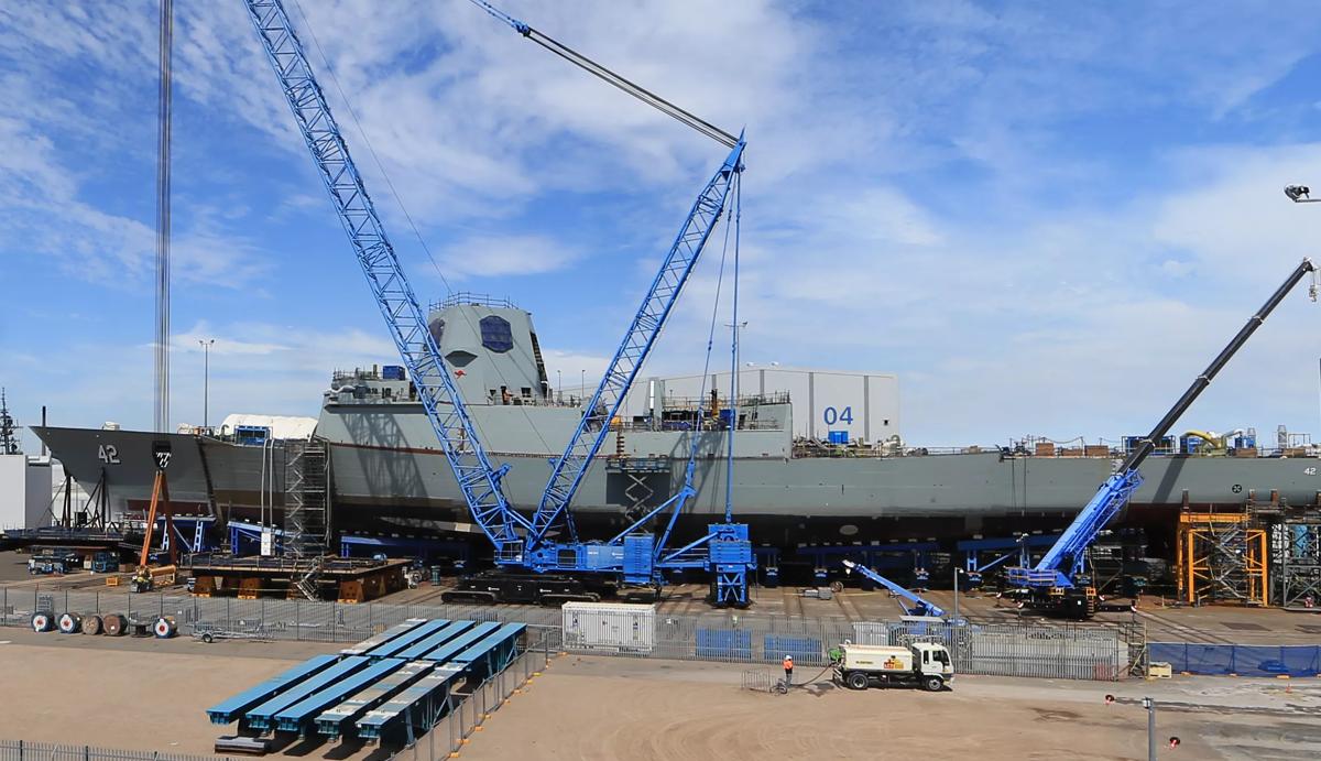 Cooling two major warships during construction | Aggreko AU