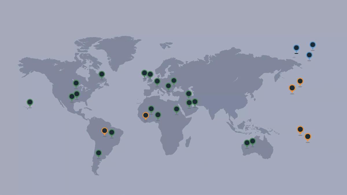 Energising change globally I Interactive map | Aggreko UK