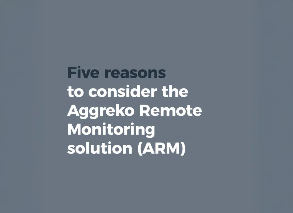 5 Reasons Why - ARM | Aggreko CA